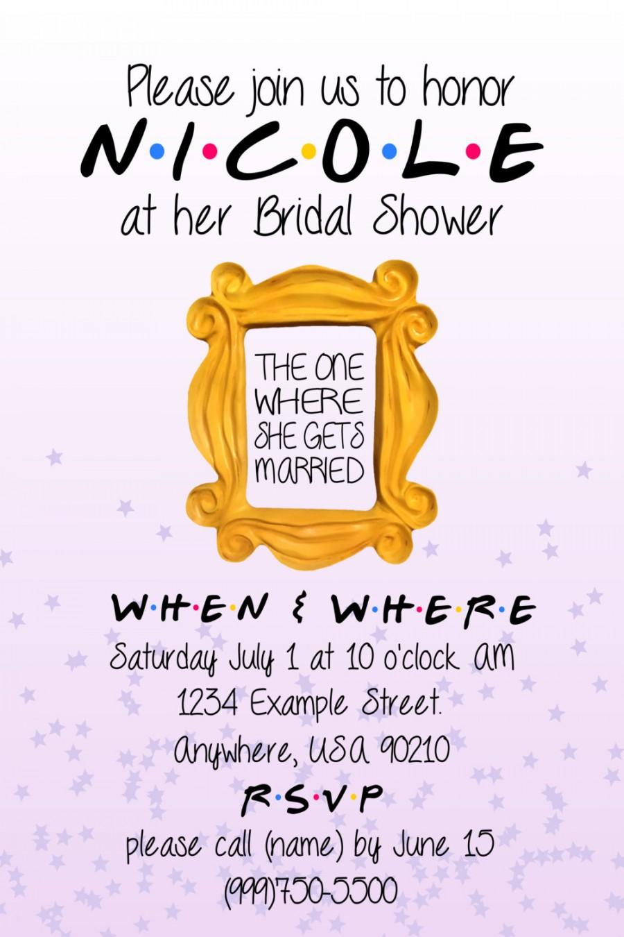 Invitation Friends Themed Invitation 2436485 Weddbook