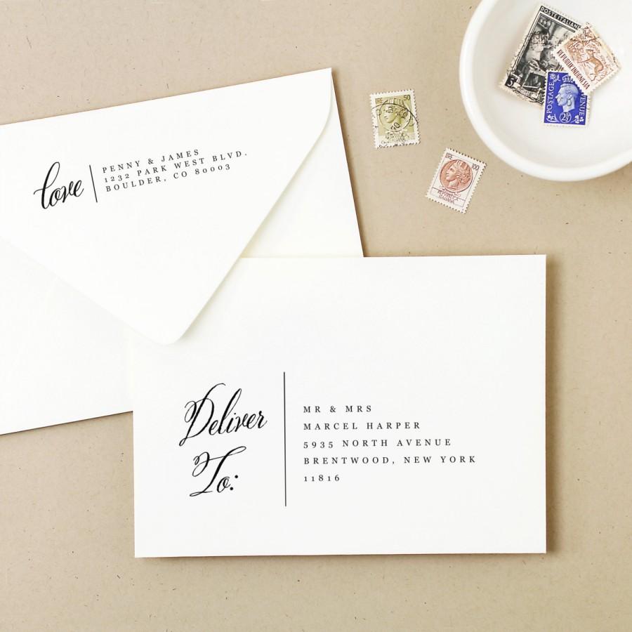 Invitation Printable Wedding Envelope Template 2470199 Weddbook