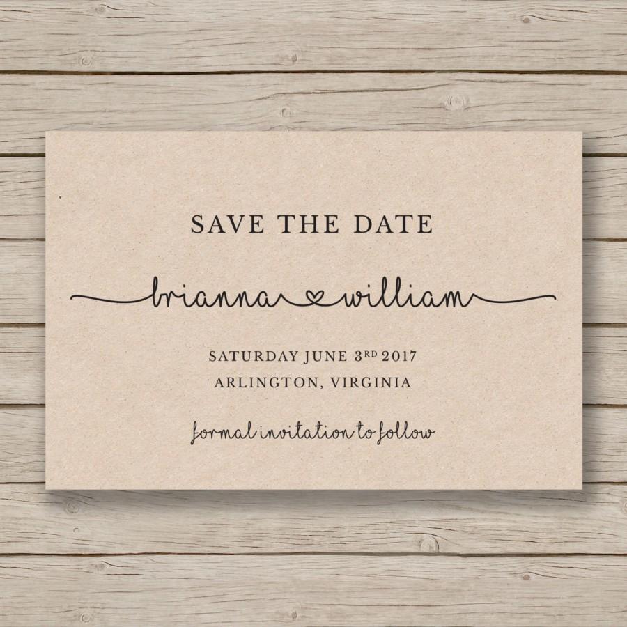 Save The Date Printable Template EDITABLE By YOU In Word DIY 