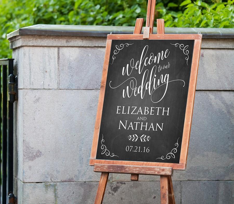 Wedding Welcome Sign Template Instant Download Editable PDF Template 