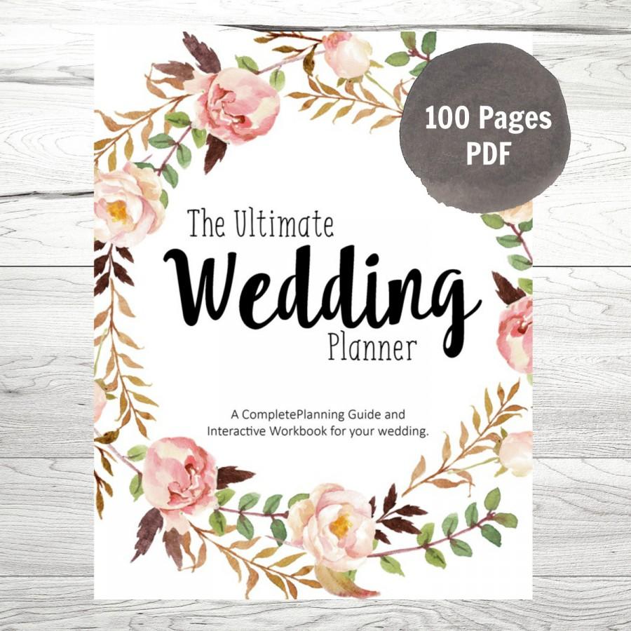 Printable Wedding Planner DIY Wedding Planner DIY Wedding Guide PDF 