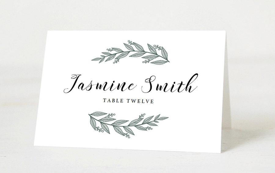 Editable Wedding Place Cards Template Printable Place Cards Wedding 