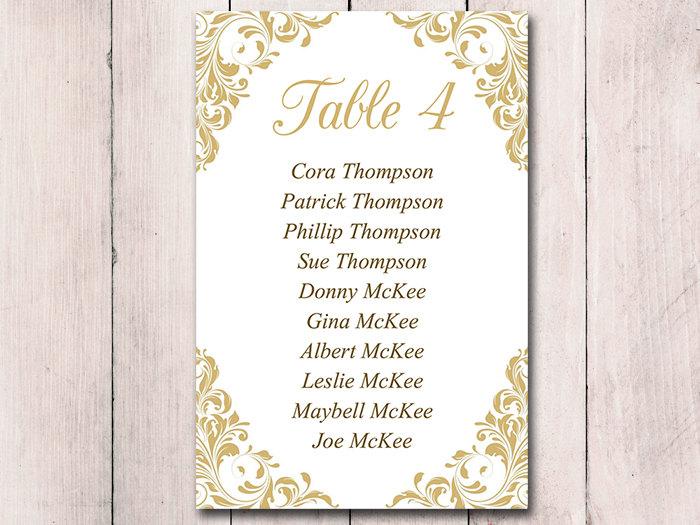 Free Wedding Seating Chart Card Template Rgmdesignz
