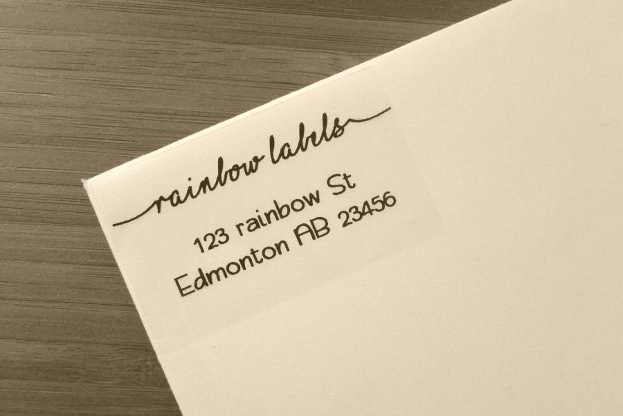 Return Address Label Clear Return Label Custom Address Label Clear 