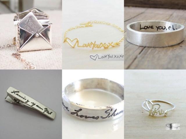 14 Amazing Handwritten Jewelry Gift Ideas Made Using Your Actual ...